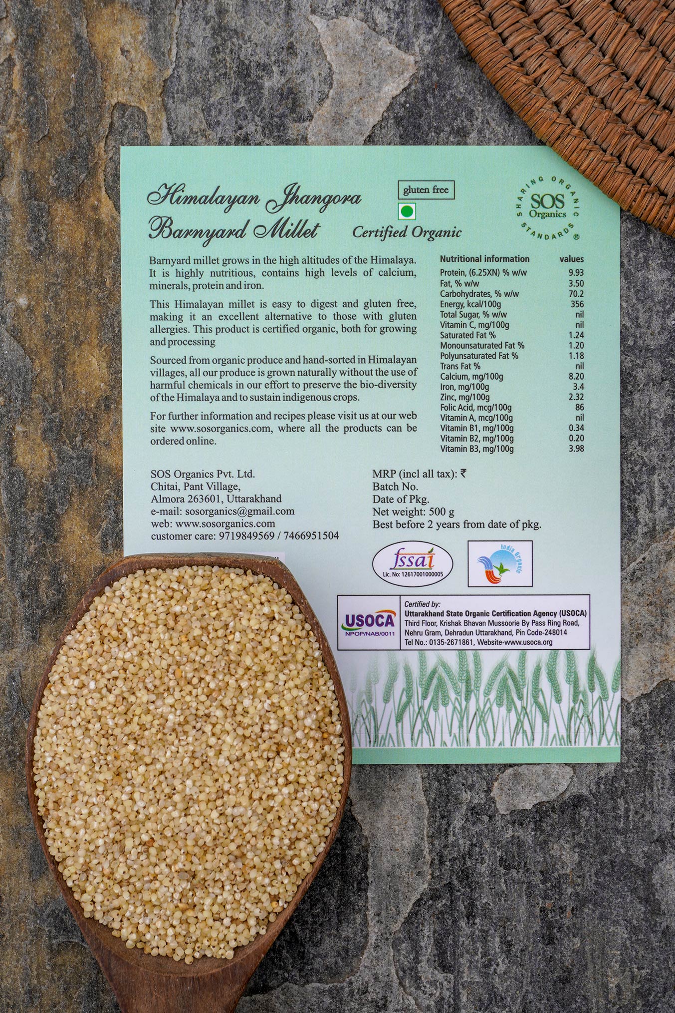 Himalayan Jhangora millet | Millets Online india - SOS Organics